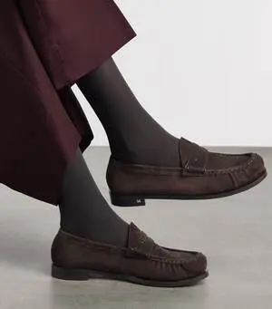 Max Mara Suede Loafers