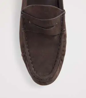 Max Mara Suede Loafers