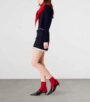 Maje Tweed Suspender Shorts