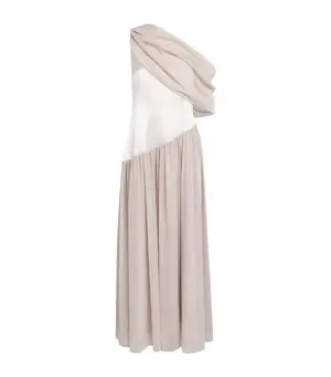 ABADIA One-shoulder Gwyneth Maxi Dress