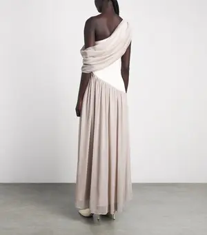 ABADIA One-shoulder Gwyneth Maxi Dress