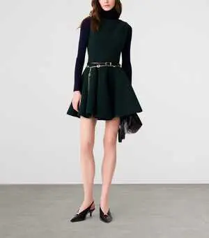 Maje Tweed Sleeveless Mini Dress