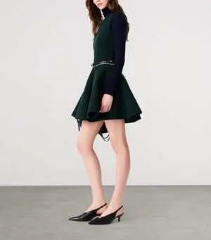 Maje Tweed Sleeveless Mini Dress