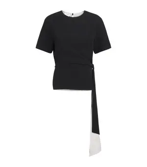 Lafayette 148 New York Reversible Side-tie Blouse