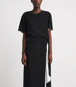 Lafayette 148 New York Reversible Side-tie Blouse