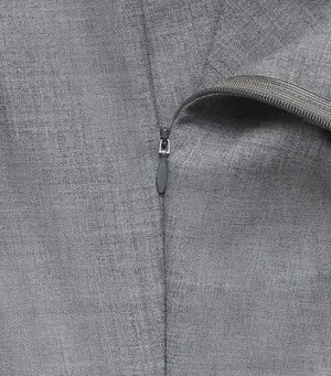 Victoria Beckham Wool Draped Tailored Midi Dress