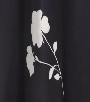 Lafayette 148 New York Satin Floral Maxi Skirt