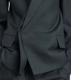 Victoria Beckham Wool Layered Blazer