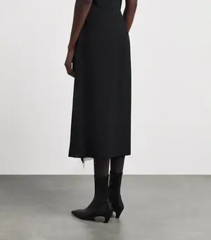 Lafayette 148 New York Asymmetric A-line Midi Skirt