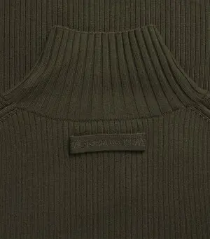 Victoria Beckham Merino Wool-blend Ribbed Sweater