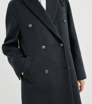 Brunello Cucinelli Cashmere Double-breasted Overcoat