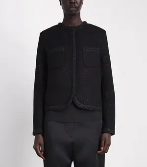 Fabiana Filippi Tweed Sequin Cropped Jacket
