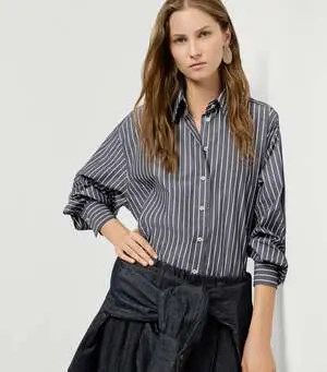 Brunello Cucinelli Cotton Poplin Stripe Shirt