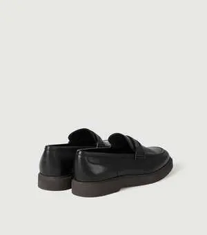 Brunello Cucinelli Leather Monili-detail Penny Loafers
