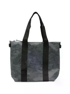Rains Marble-print Tote Bag