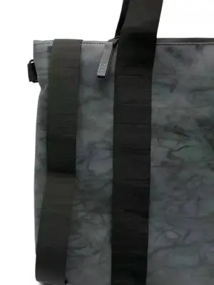 Rains Marble-print Tote Bag