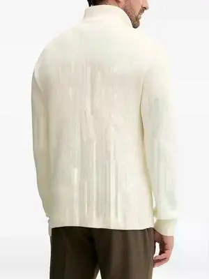 LINDBERGH Ribbed Quarter-zip Sweater