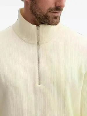 LINDBERGH Ribbed Quarter-zip Sweater