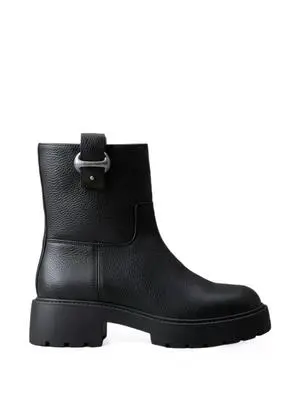 Calvin Klein Logo-plaque Pebbled Boots