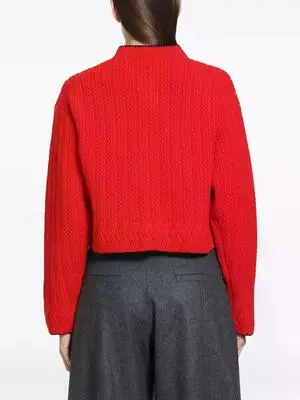 Chloé Logo-embroidered Heart-motif Cardigan