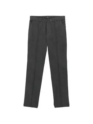Boggi Milano Trousers In Technical Jersey - Grey