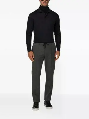 Boggi Milano Trousers In Technical Jersey