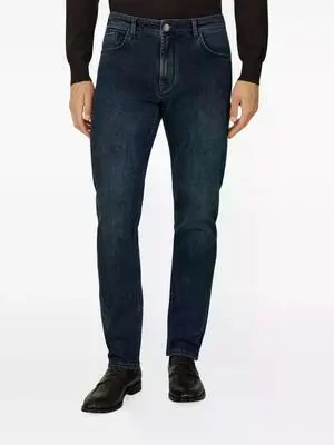 Boggi Milano Jeans In Stretch Black Denim