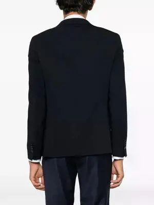 MANUEL RITZ Single-breasted Notched-lapels Jacket - Blue