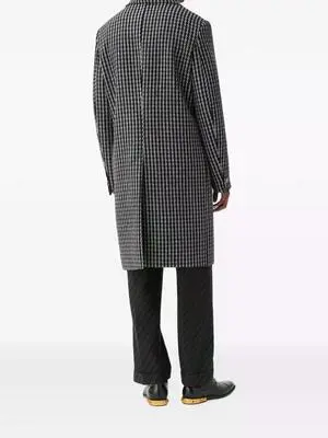 Versace Jacquard Wool & Cashmere Coat