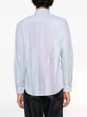 Iceberg Vertical-stripe Logo-embroidered Shirt