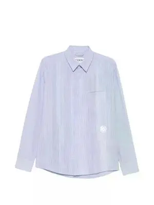 Iceberg Vertical-stripe Logo-embroidered Shirt