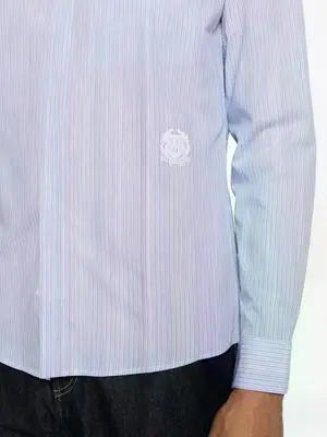 Iceberg Vertical-stripe Logo-embroidered Shirt