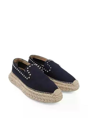CHRISTIAN LOUBOUTIN Espaboat Spiked Espadrille Shoes