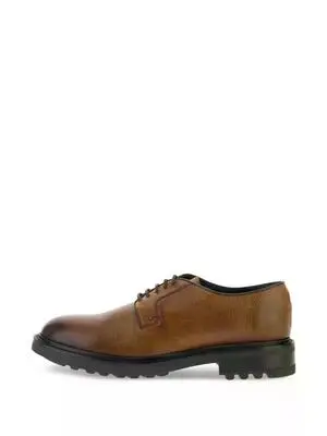 Boggi Milano Derby Shoes In Grained Leather