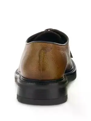 Boggi Milano Derby Shoes In Grained Leather