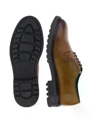 Boggi Milano Derby Shoes In Grained Leather