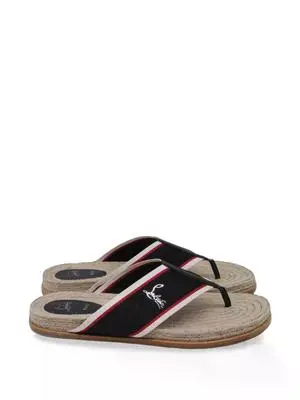 CHRISTIAN LOUBOUTIN Hot Flip Jute Sandals