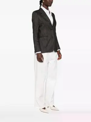 Tagliatore Herringbone-pattern Single-breasted Jacket