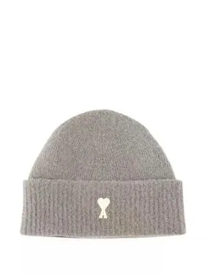 AMI Paris Alpaca Beanie With De Coeur