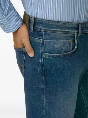 Boggi Milano Jeans In Medium Stretch Denim