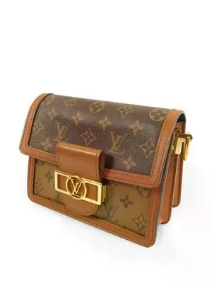 LOUIS VUITTON Mini Dauphine Monogram Reverse Shoulder Bag