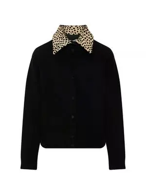 RÓHE Animal-print Collar Cardigan