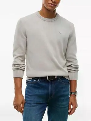 Tommy Hilfiger Tommy-flag Ribbed-knit Sweater