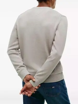 Tommy Hilfiger Tommy-flag Ribbed-knit Sweater