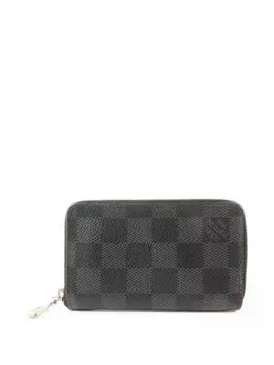 LOUIS VUITTON Damier Graphite Zippy Wallet - Black