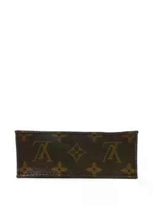 LOUIS VUITTON Petit Sac Plat Monogram Canvas Tote Bag
