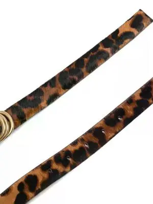 ALBERTO LUTI Leopard-print Belt