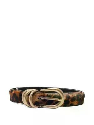 ALBERTO LUTI Leopard-print Belt