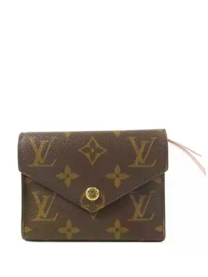 LOUIS VUITTON Monogram Victorine Trifold Wallet - Brown