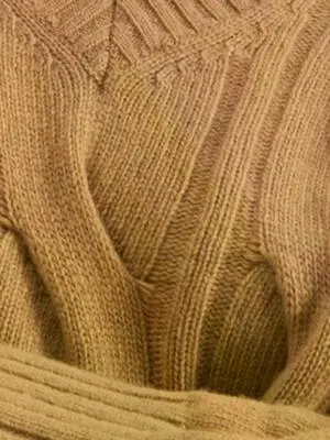 Alpha Studio Cable-knit V-neck Sweater